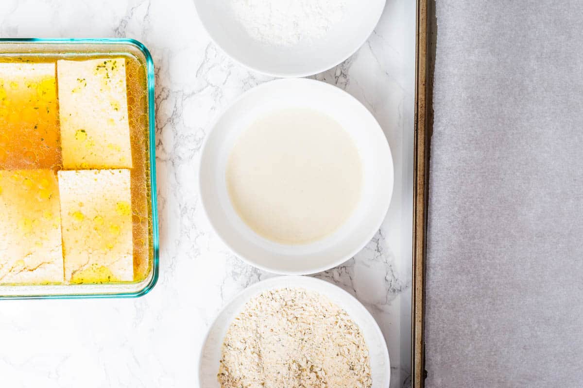 Baked Breaded Tofu Cutlets with Herbs - Seitan Beats Your Meat