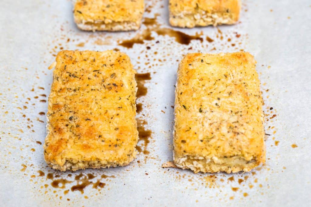 Baked Breaded Tofu Cutlets with Herbs - Seitan Beats Your Meat