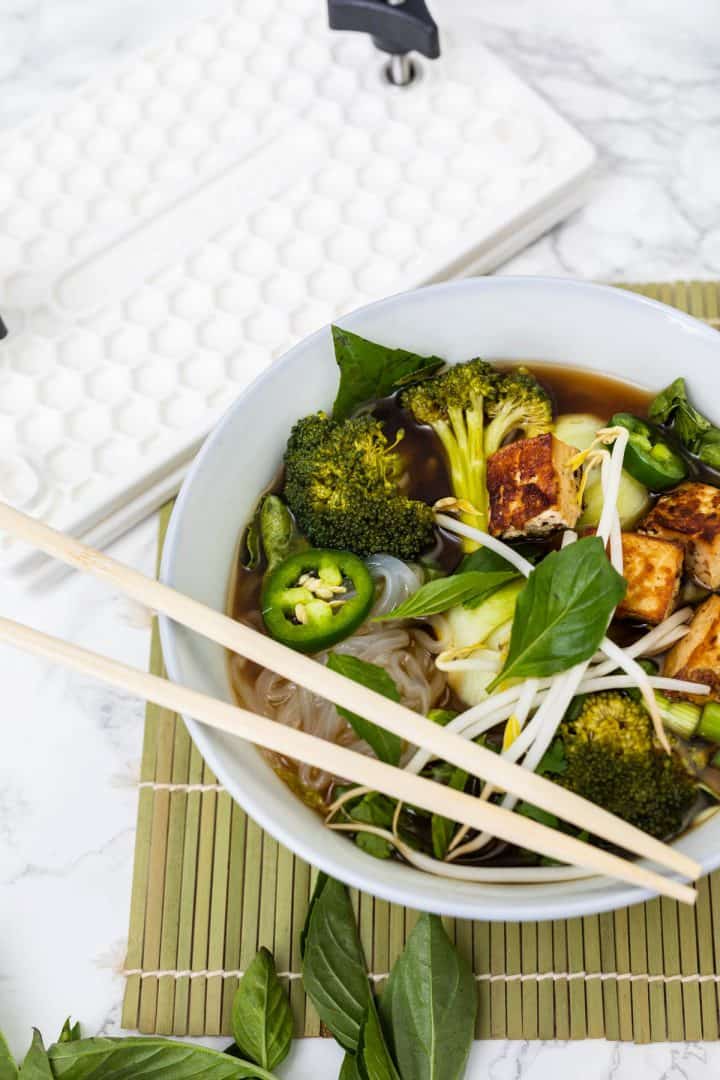 Vegan Pho with Tofu (Vietnamese Noodle Soup)